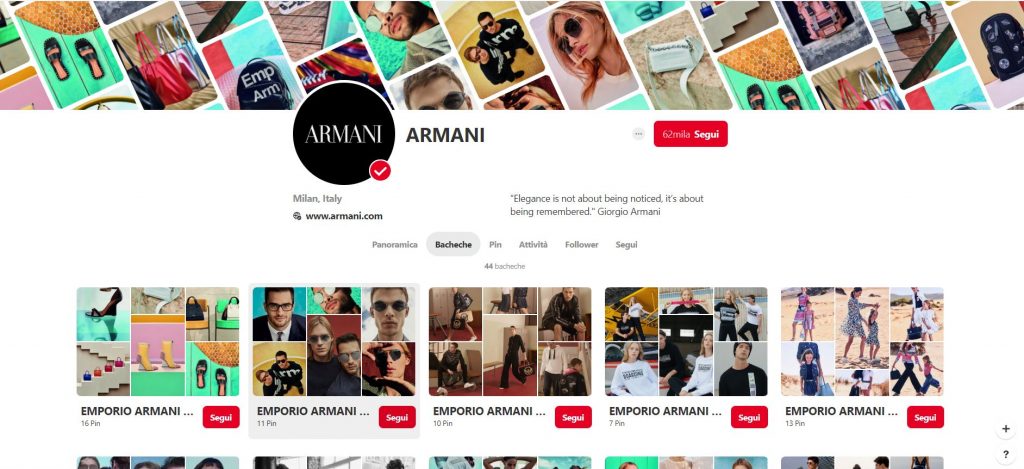 Armani Pinterest - Merlin Wizard Internet Media