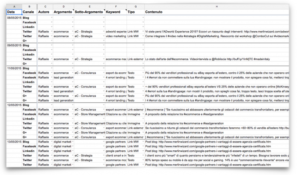 Piano Marketing per l'eCommerce - Merlin Wizard Internet Media